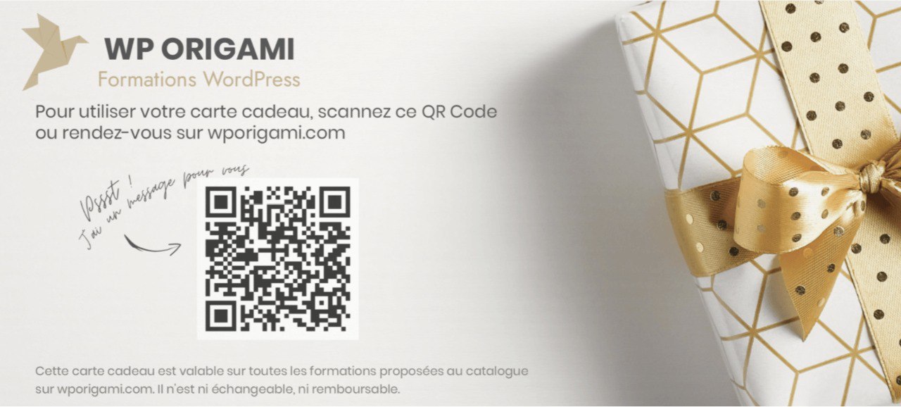 Carte cadeau | WP Origami